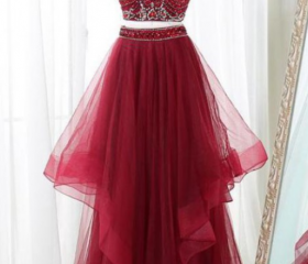 Prom Dresses Two Piece, Prom Dresses Long, 2018 Prom Dresses on Luulla