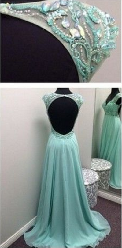 Open Back Prom Dress on Luulla