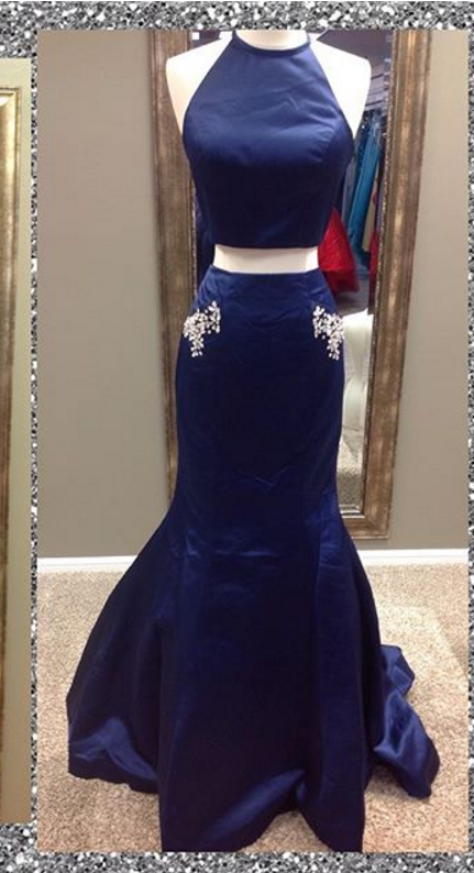 Pieces Mermaid Prom Dress With Pockets on Luulla