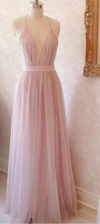 Backless Pink Prom Dress on Luulla