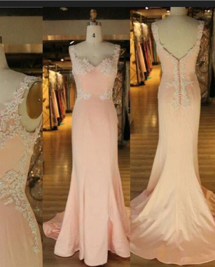 Prom Dress,modest Prom Dress,pink Sweetheart Prom Dress,mermaid Prom ...