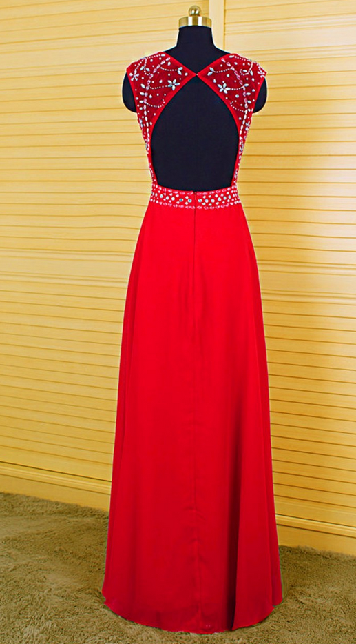 Bright Colored Prom Dresses ,a Line Prom Dresses ,o Neck Prom Dresses ...