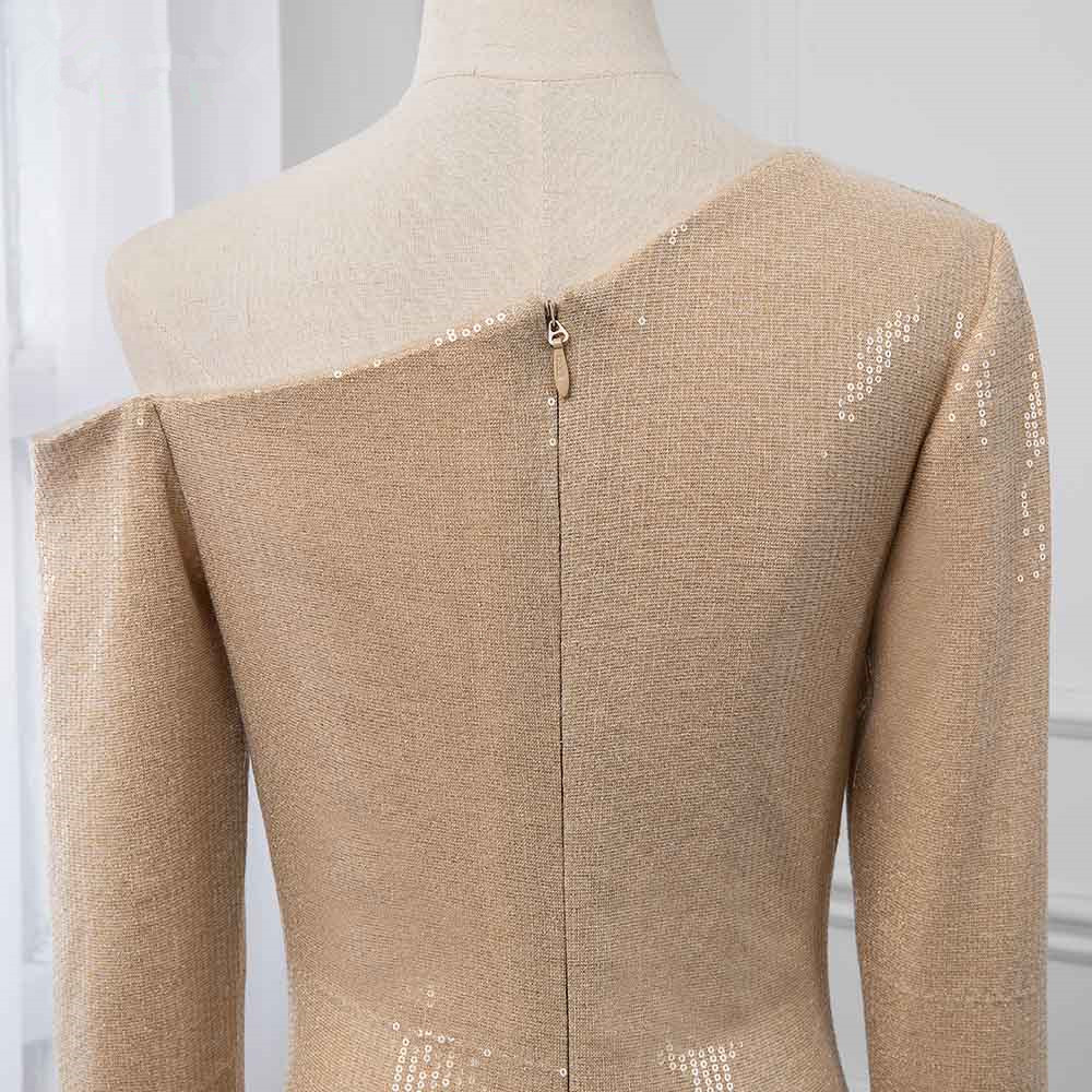 Ruby Outfit 2020 One Shoulder Long Sleeve Prom Dresses Formal Evening ...