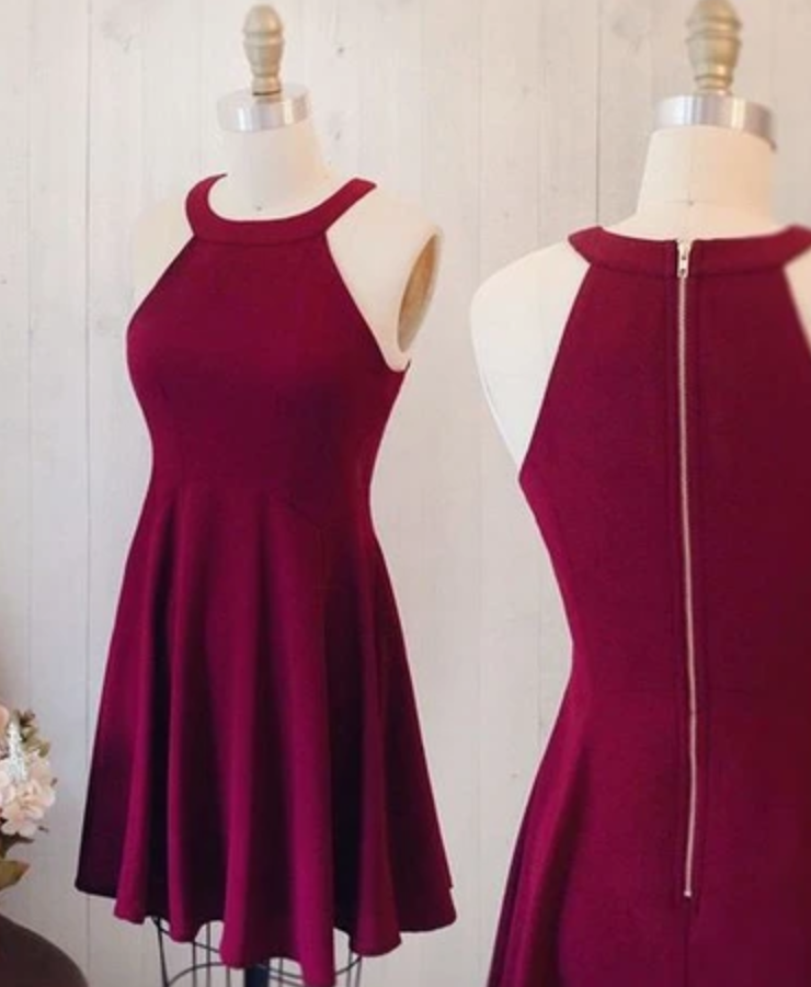 Short Burgundy Homecoming Dress on Luulla