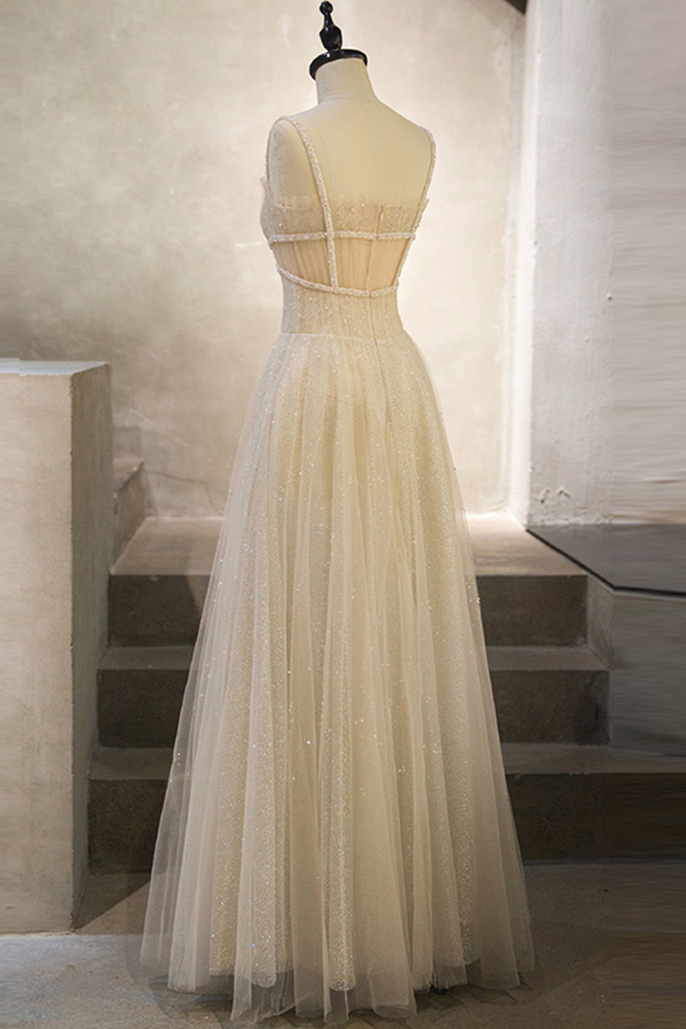 Golden High-end Atmospheric Evening Dress on Luulla
