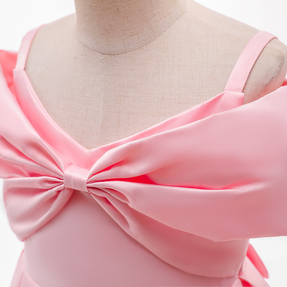 Flower Girl Dress,shoulderless Girls Party Dresses Birthday Flower Girl ...