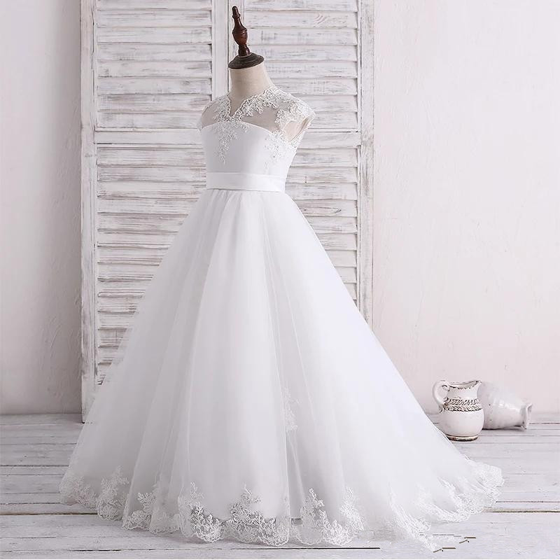Flower Girl Dress,princess Flower Girl Dresses Beaded Neck Backless ...