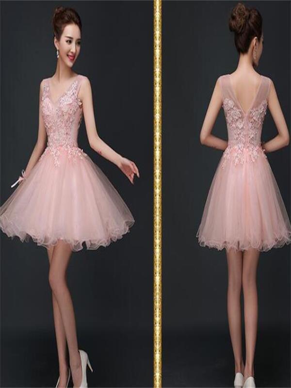 Short Homecoming Dress,cute Homecoming Dress, Pink Homecoming Dress ...