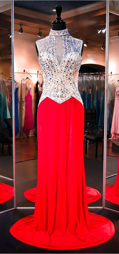 Red Prom Dresses,prom Dress,red Prom Gown,prom Gowns,elegant Evening ...