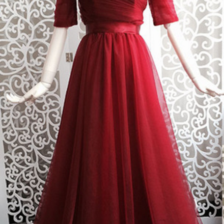 Half Sleeves Formal Occasion Dress on Luulla