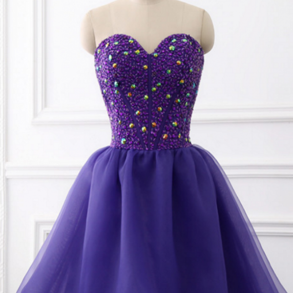 The Image Of Real Amethyst Dress Dear Short Sleeveless Top Pearl Party ...
