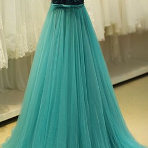 Blue Prom Dresses, Prom Dress,modest Prom Gown,tulle Prom Gown,blue ...