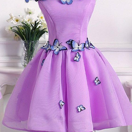 Beautiful Purple Tulle Short Party Drses Homecoming Dress For On Luulla