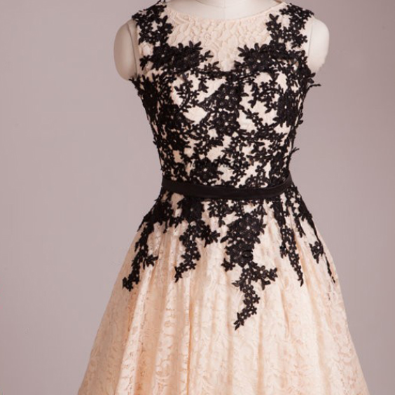 Black Lace Homecoming Dress, Short Homecoming Dress,prom Party Dress ...