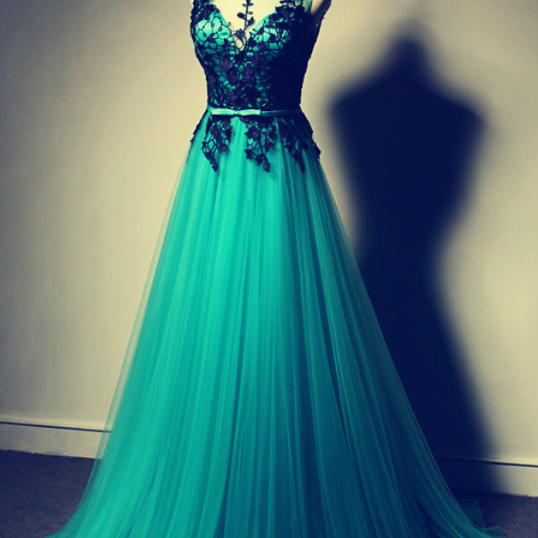 Lace Prom Dress,glitter Prom Dress,charming Prom Dress,,a-line Prom ...