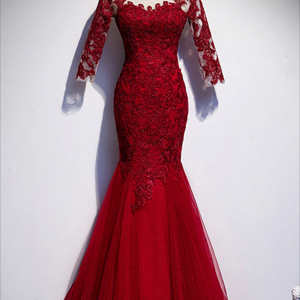 Red Luxury Beading Evening Dresses Formal Evening Gown on Luulla