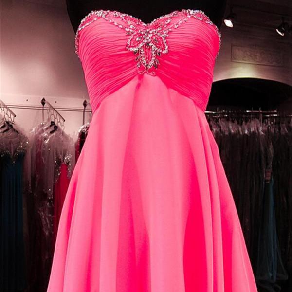Pink Homecoming Dress,light Pink Homecoming Dresses,chiffon Homecoming ...