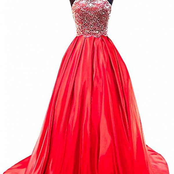 Short Beaded Prom Dress Halter Homecoming Dress Backless On Luulla