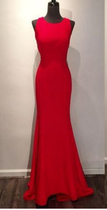 Simple Red Prom Dress on Luulla