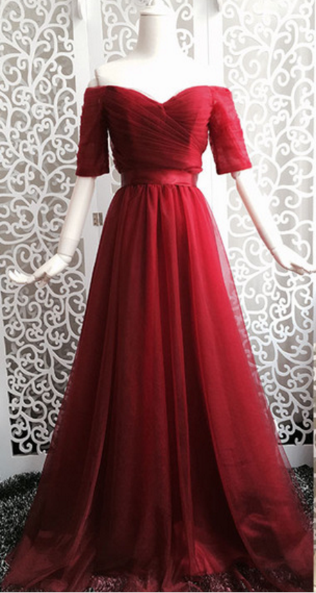 Half Sleeves Formal Occasion Dress on Luulla