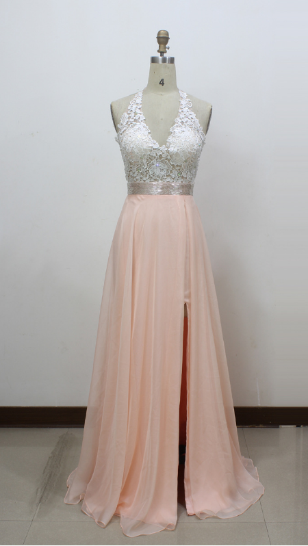 Prom Dress With Side Slit on Luulla
