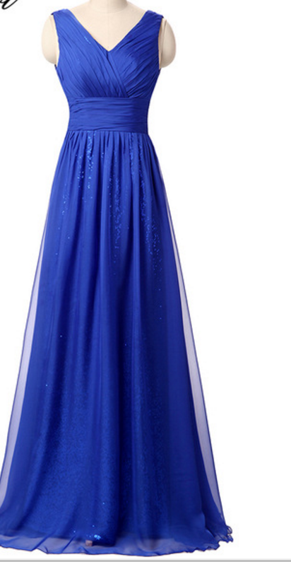 For Special Occasions, Wear A Blue Long Blue Dress For A Formal Dress ...