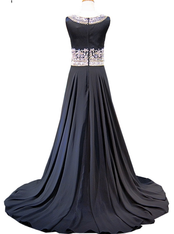 The Beautiful Long Evening Dress, The Crystal Floor-length Women's ...