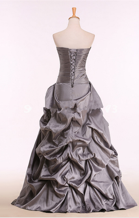 Vintage And Classic Evening Gowns, Grey And Black Elegant Evening Gowns ...