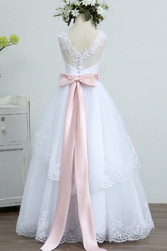 Lace Flower Girls Dresses Vestidos De Primera Comunion Communie Jurk ...
