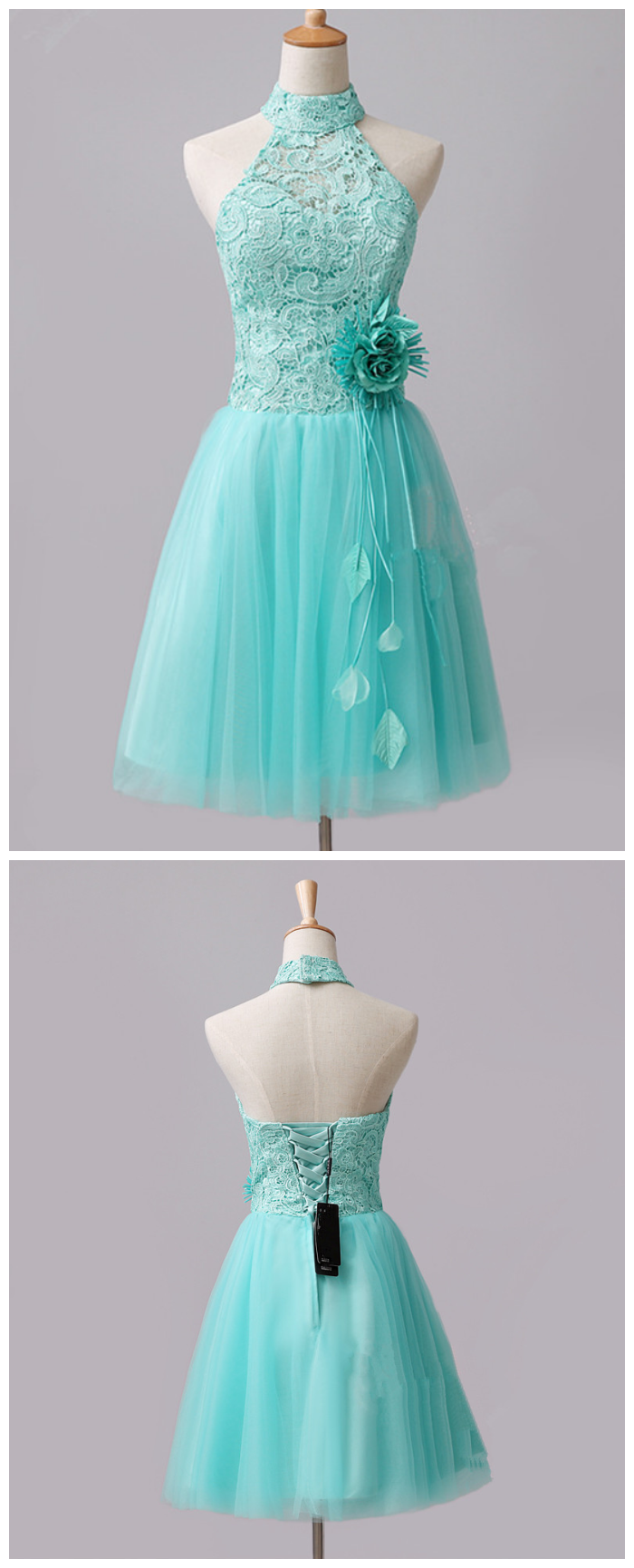 Mint Tulle Cute Knee Length Teen Formal Dress, Homecoming Dress on Luulla