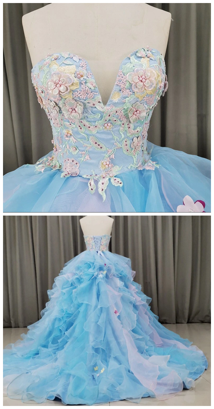Ball Gown Sweet 16 Prom Dress,long Prom Dress, Prom Dress on Luulla