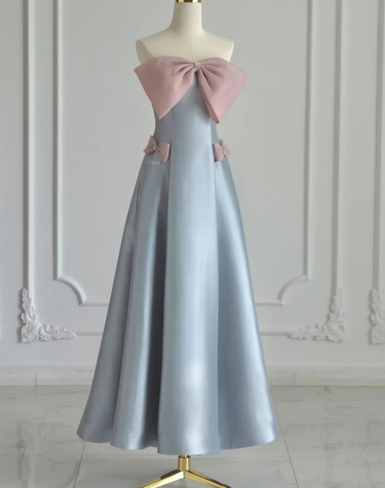 Prom Dresses Tube Top Birthday Dress Satin Princess Dress on Luulla