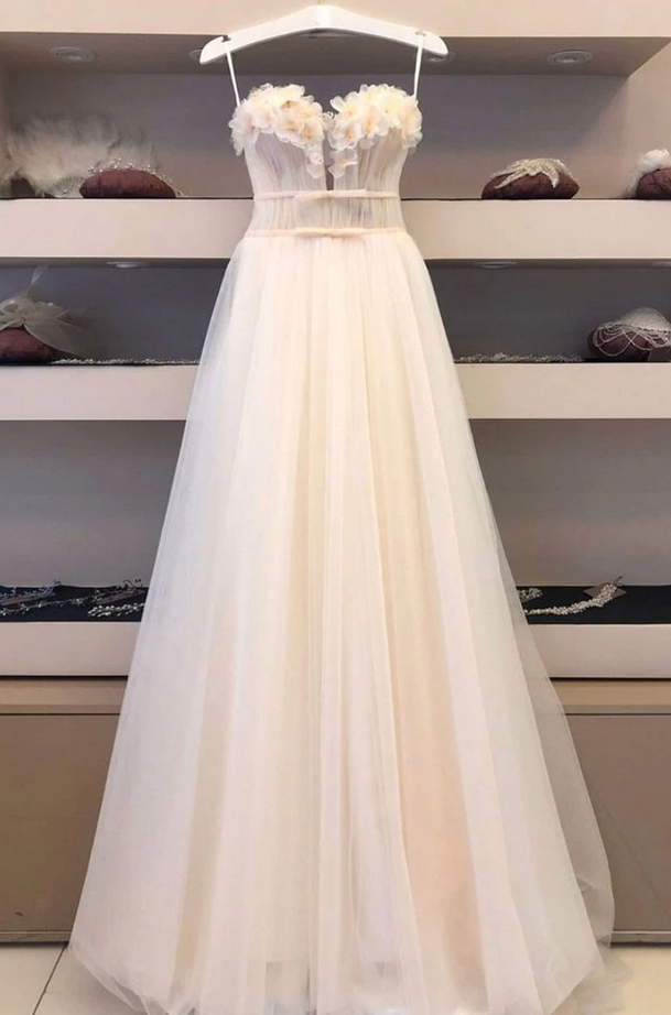 Prom Dresses,tulle Lace Long Prom Dress Tulle Lace Evening Dress on Luulla