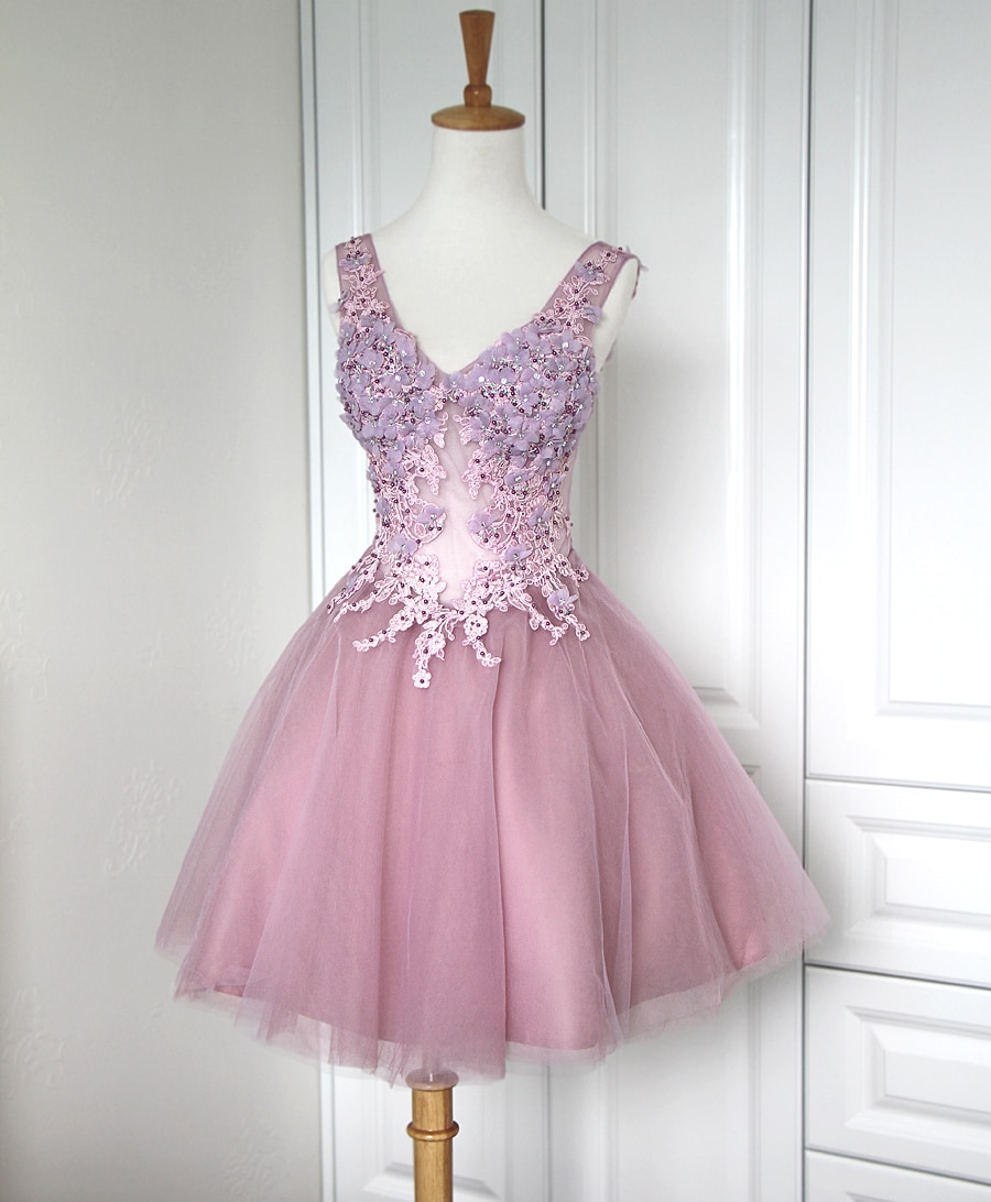 V Neck Short Party Dresses on Luulla