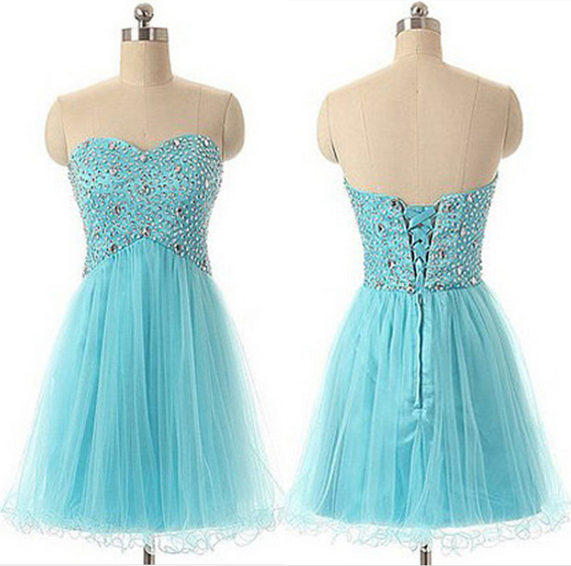 Turquoise Sweetheart Short Party Dress Homecoming on Luulla