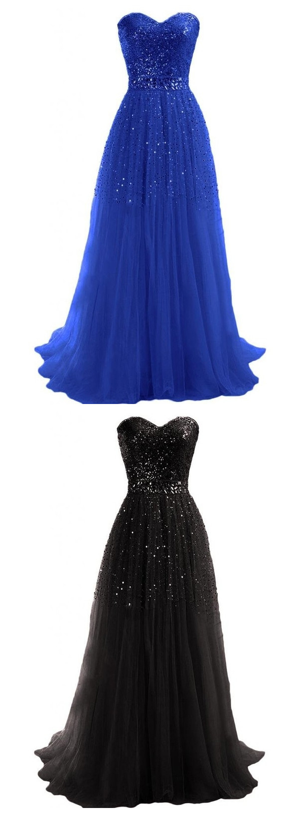 Sweetheart Prom Dress,sparkly Prom Dresses,long Evening Dress on Luulla