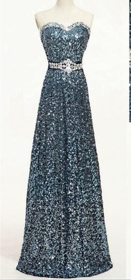 Charming Prom Dress,sequin Prom Dress,sweetheart Prom Dress,a-line ...